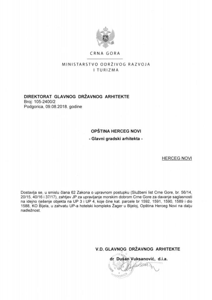09.08.2018. Obavještenje - Opština H.N. - Glavni gradski arhitekta ...