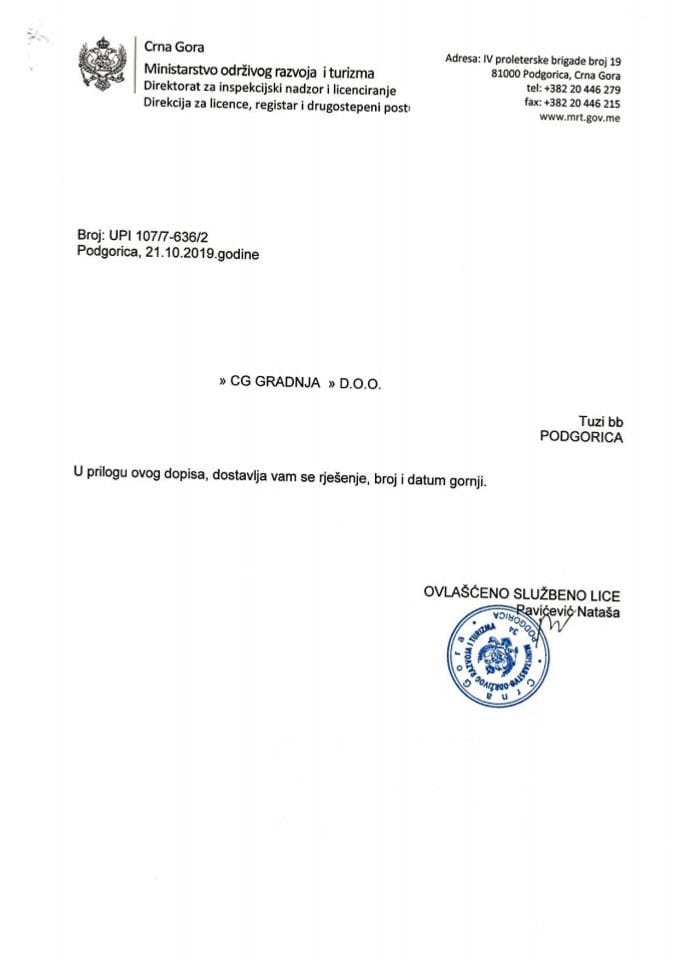 UPI-107-7-636-2 CG GRADNJA DOO