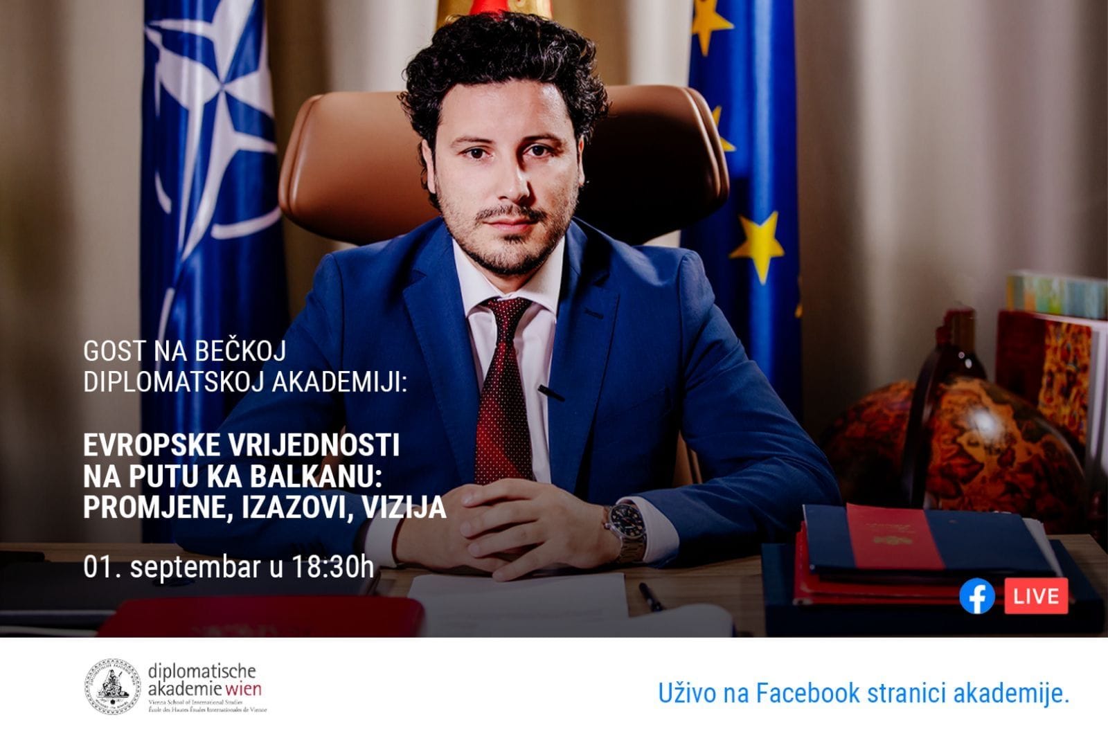 Abazović to deliver a lecture at Vienna School of International Studies