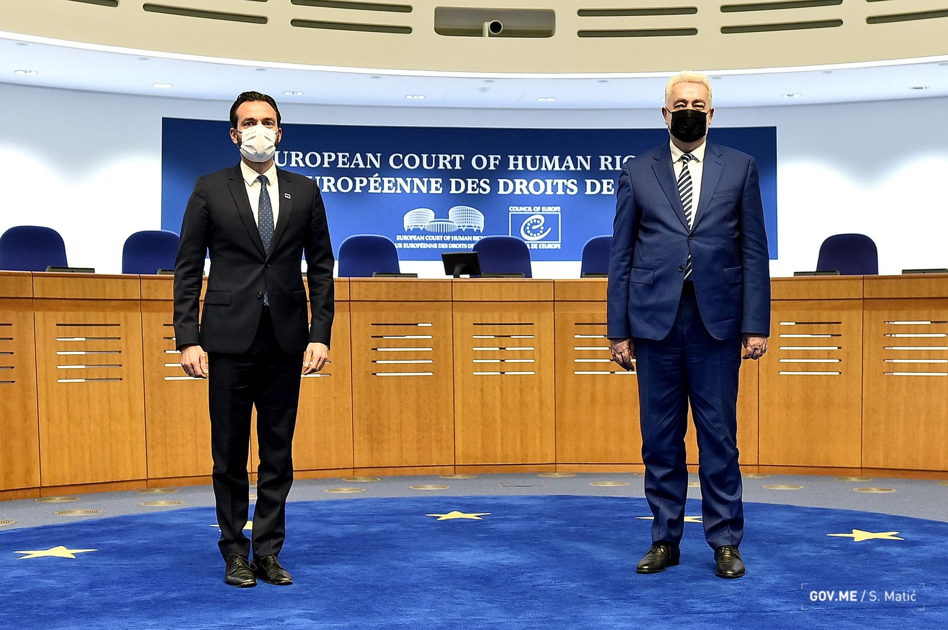 PM Krivokapić meets with ECHR President Robert Spano