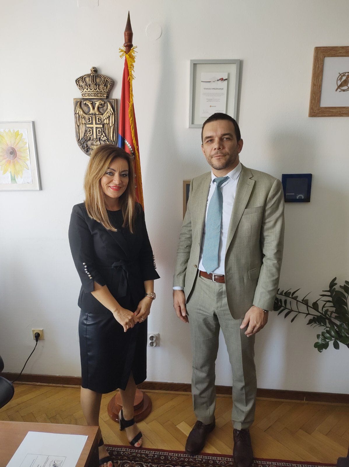 Generalni direktor Direktorata za poljoprivredu Miroslav Cimbaljević u radnoj posjeti Mini