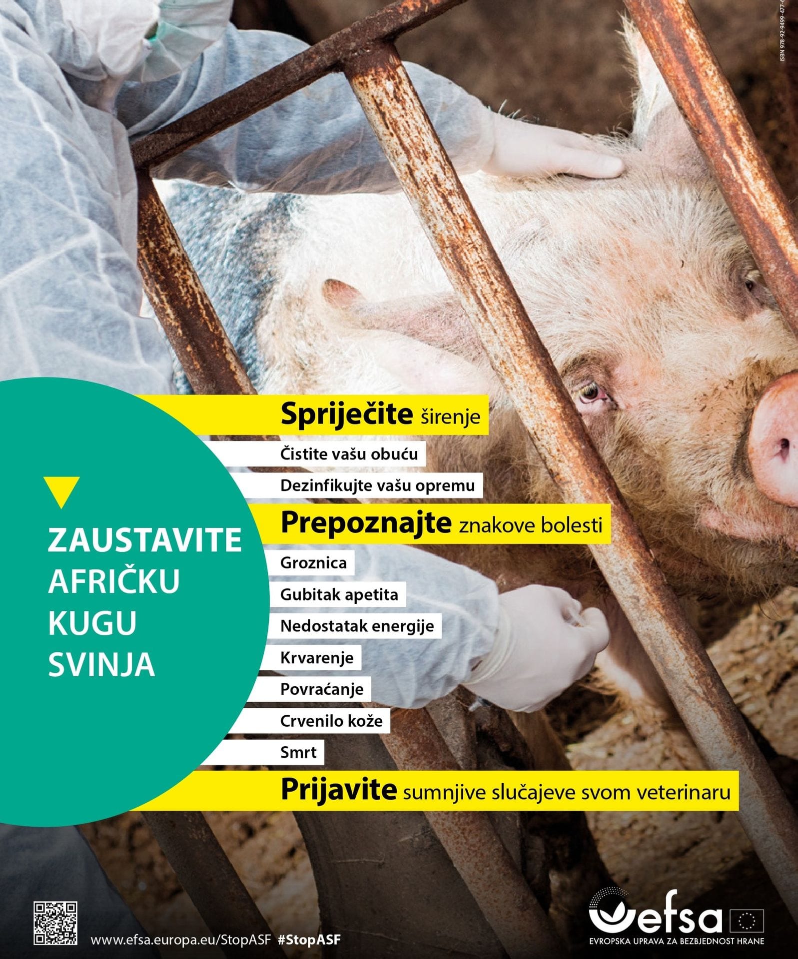 Zajedno možemo spriječiti širenje afričke kuge svinja #StopASF