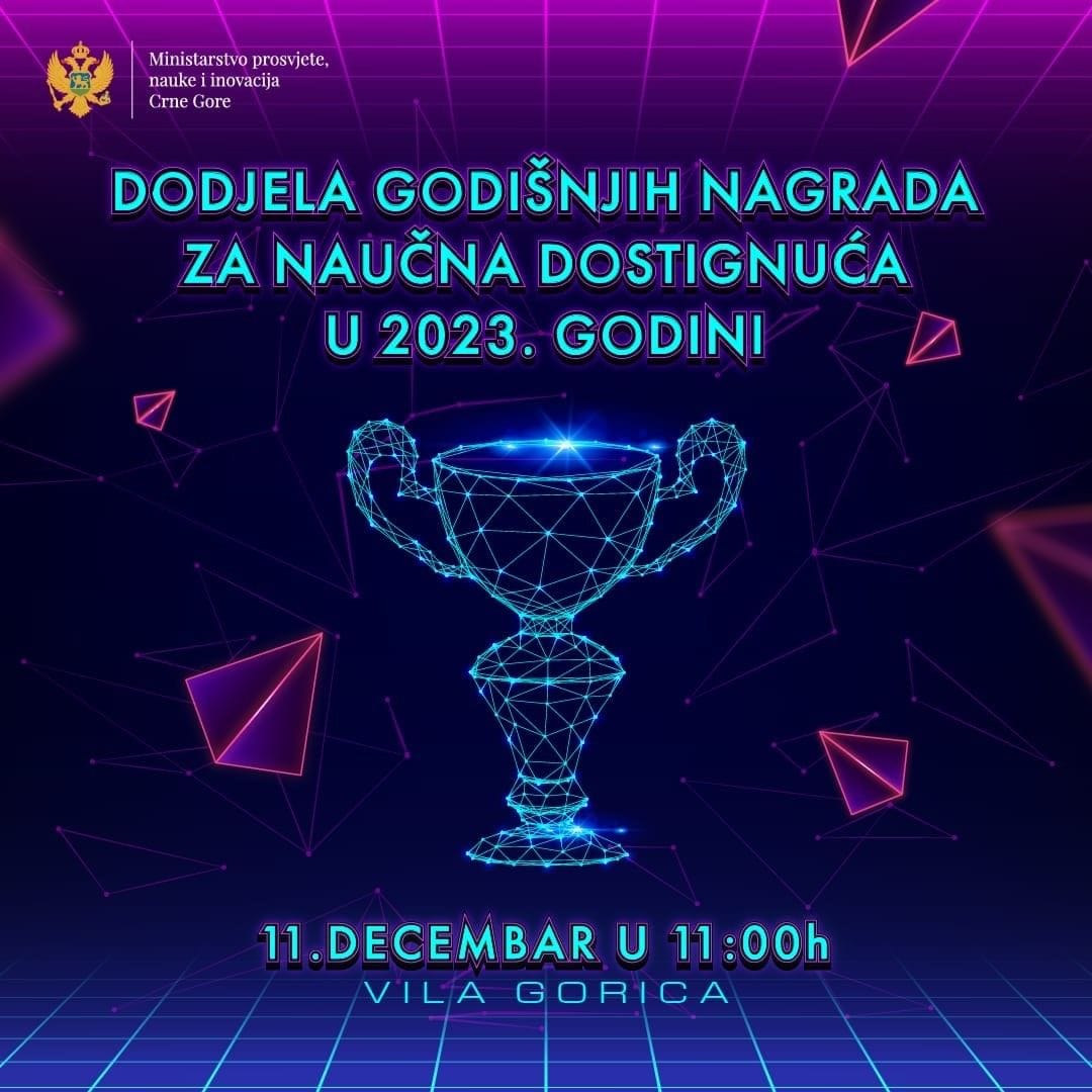 Dodjela godišnjih nagrada za naučna dostignuća u 2023. godini