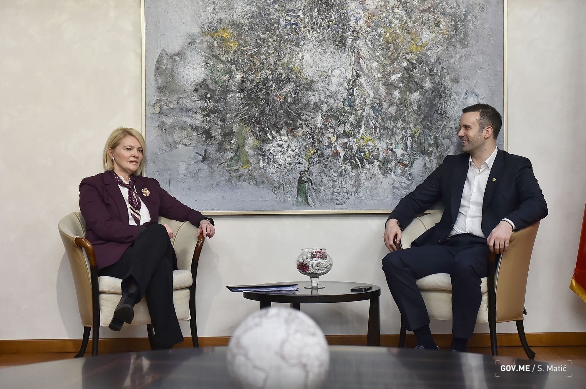 Prime Minister Spajić met with Mayor of Podgorica, Olivera Injac