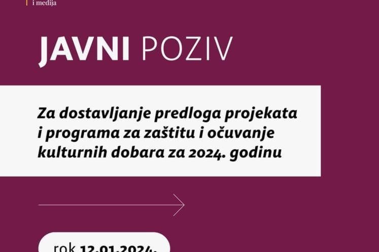 Javni poziv za dostavljanje predloga projekata i programa za PZ za 2024. godinu