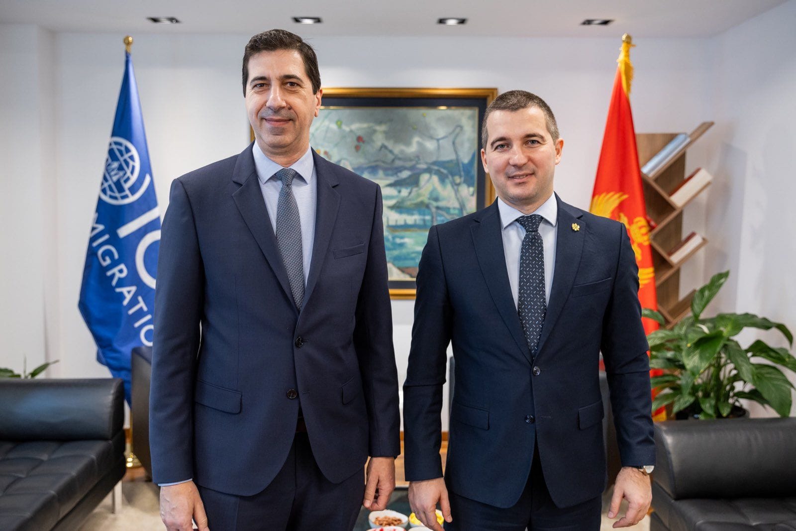 DPM Bečić meets with IOM Chief of Mission Vladimir Gjorgjiev
