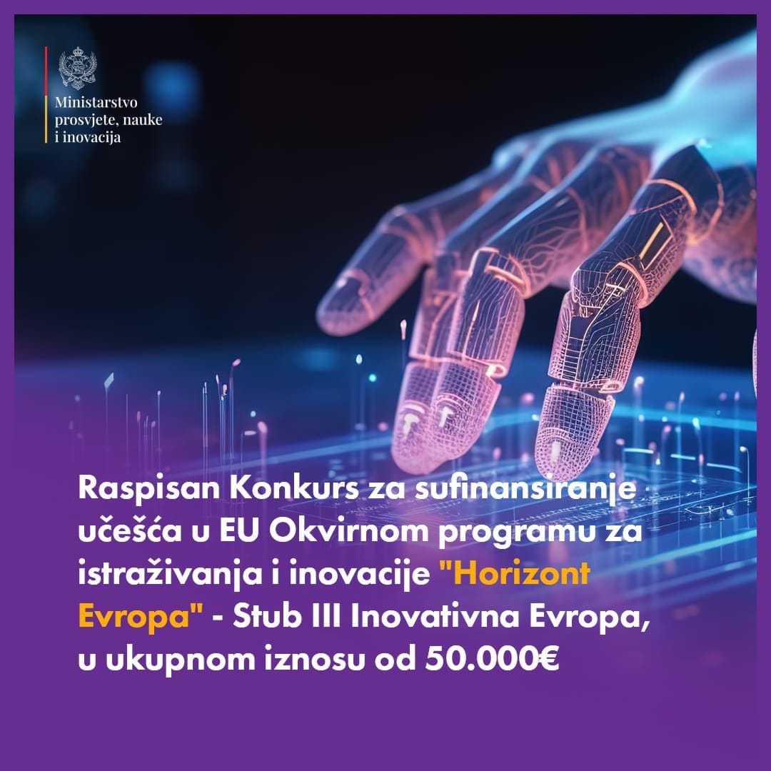 Konkurs "Inovativna Evropa" - stub III programa Horizont Evropa