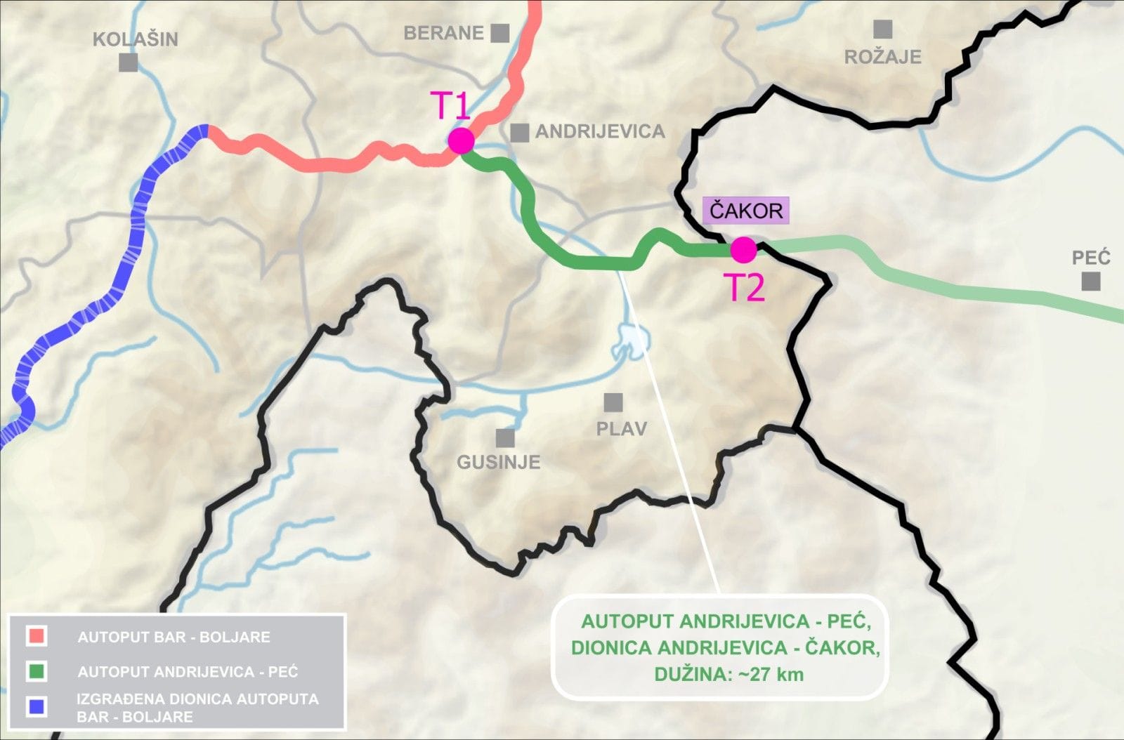 Tender for conceptual design of Andrijevica – Peć highway, Andrijevica ...