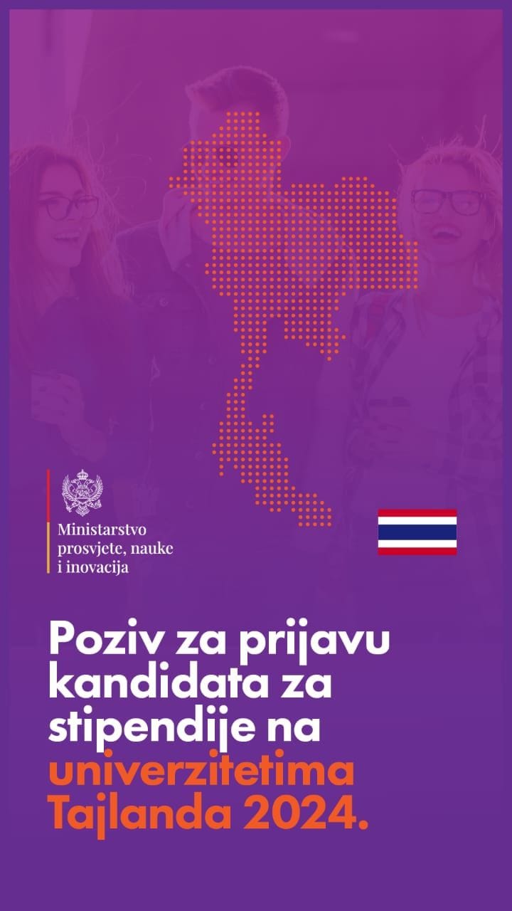 Poziv za prijavu kandidata za stipendije na univerzitetima Tajlanda 2024.