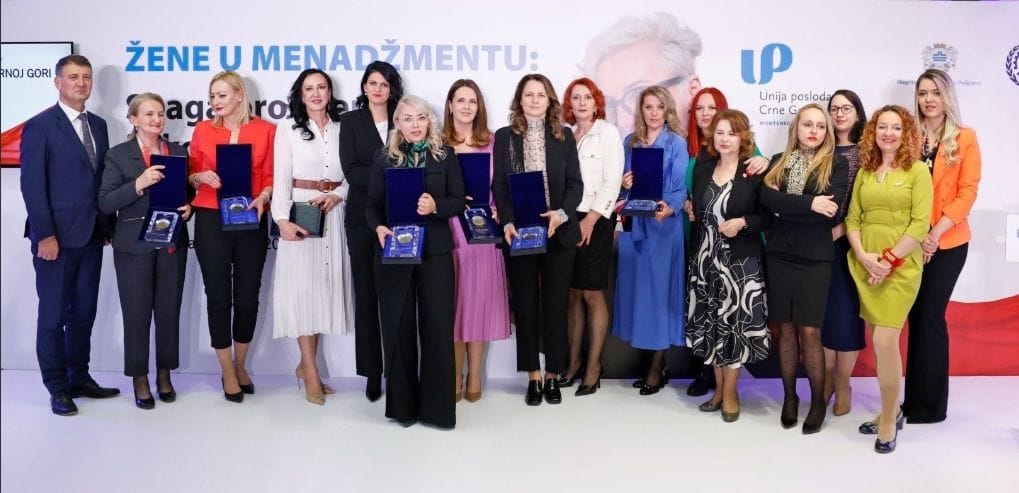 Dodijeljene nagrade Unije poslodavaca „NAJ menadžerke u Crnoj Gori“ za 2023.godinu