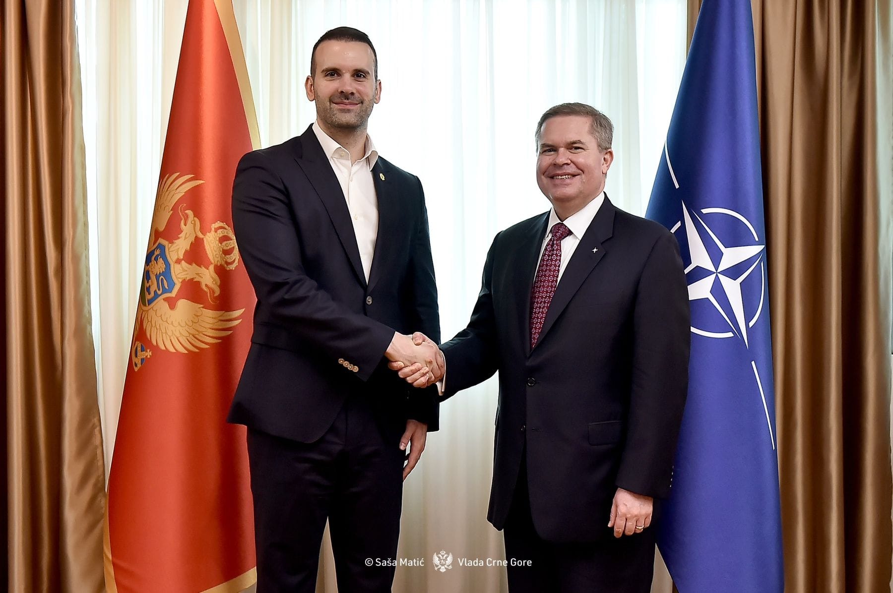 Spajić with the Assistant Secretary General of NATO