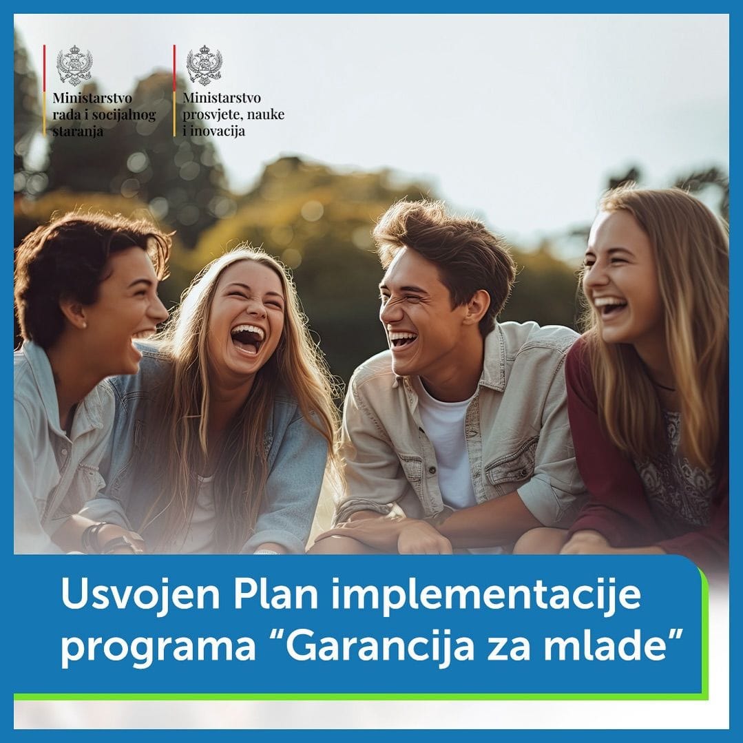 Usvojen Plan implementacije programa “Garancija za mlade” do 2026. godine
