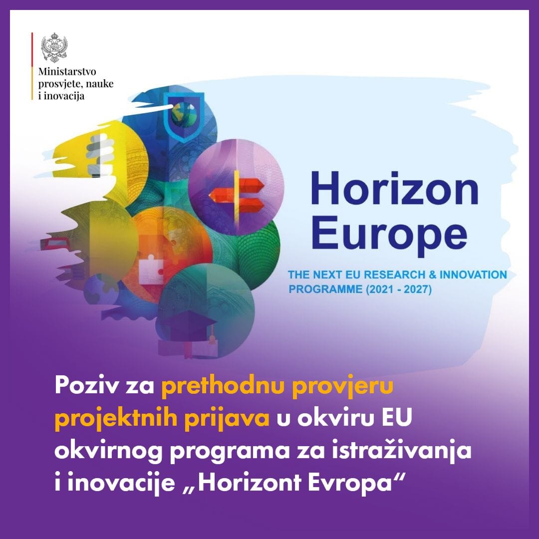 Poziv za prethodnu provjeru projektnih prijava u okviru EU Okvirnog programa za istraživan