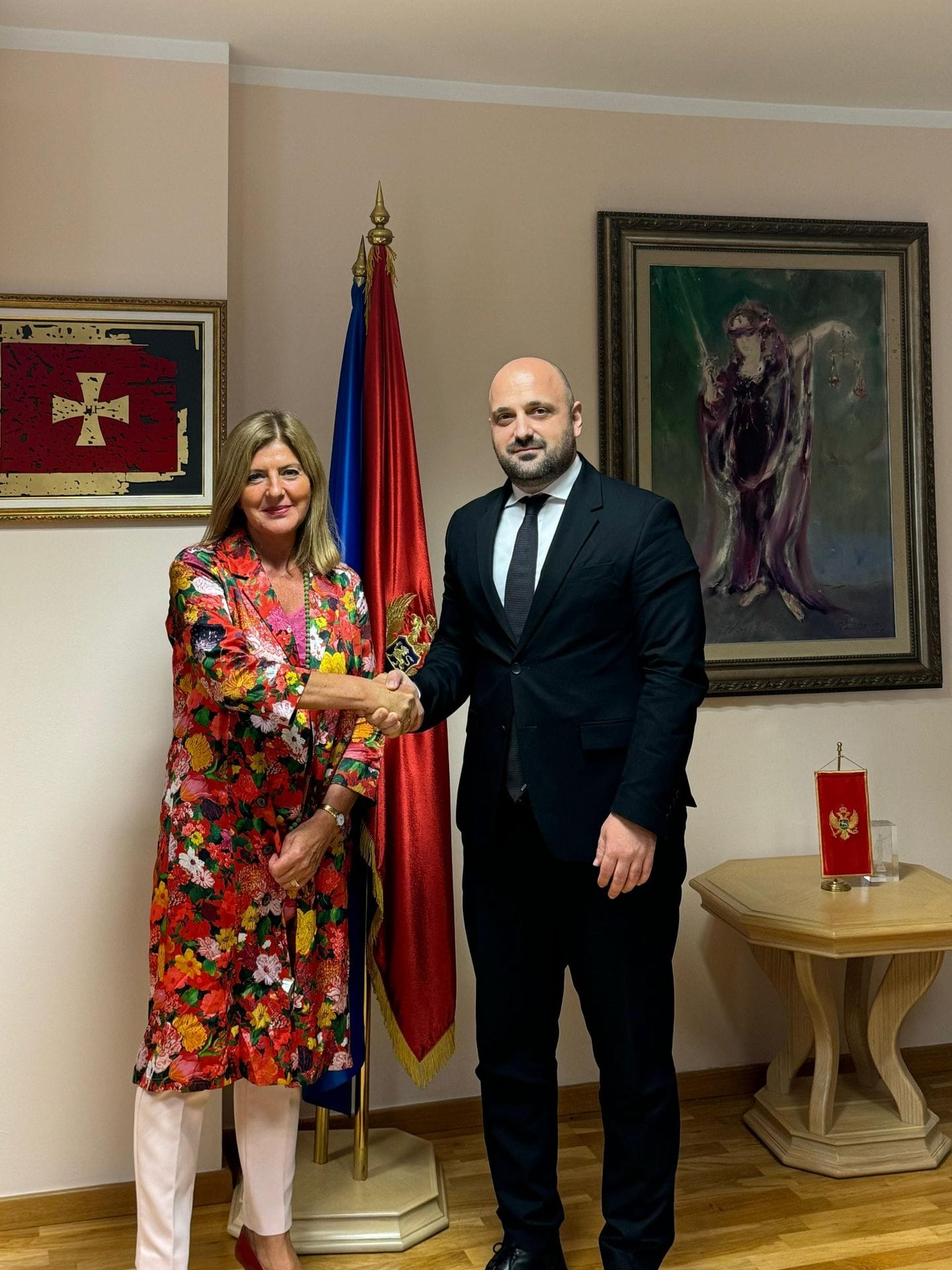 Ministar pravde Bojan Božović i delegacija Kancelarije Savjeta Evrope u ...