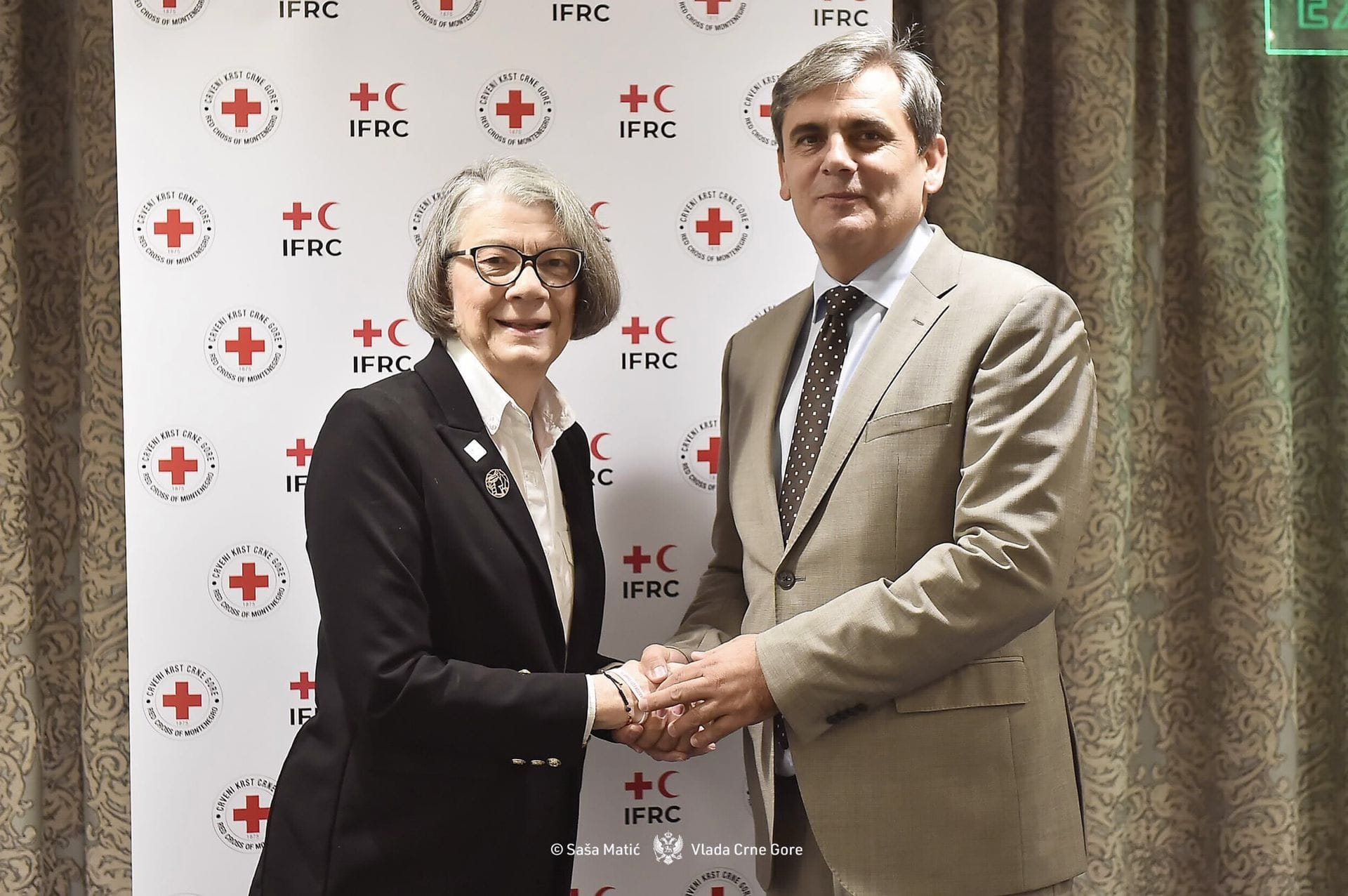 Deputy Prime Minister Ervin Ibrahimović meets with IFRC President