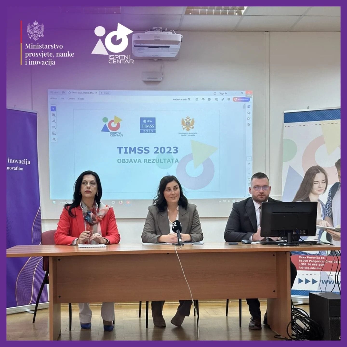 Predstavljeni rezultati međunarodnog testiranja TIMSS 2023 za Crnu Goru