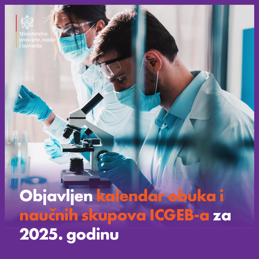 Objavljen kalendar obuka i naučnih skupova ICGEB-a za 2025. godinu