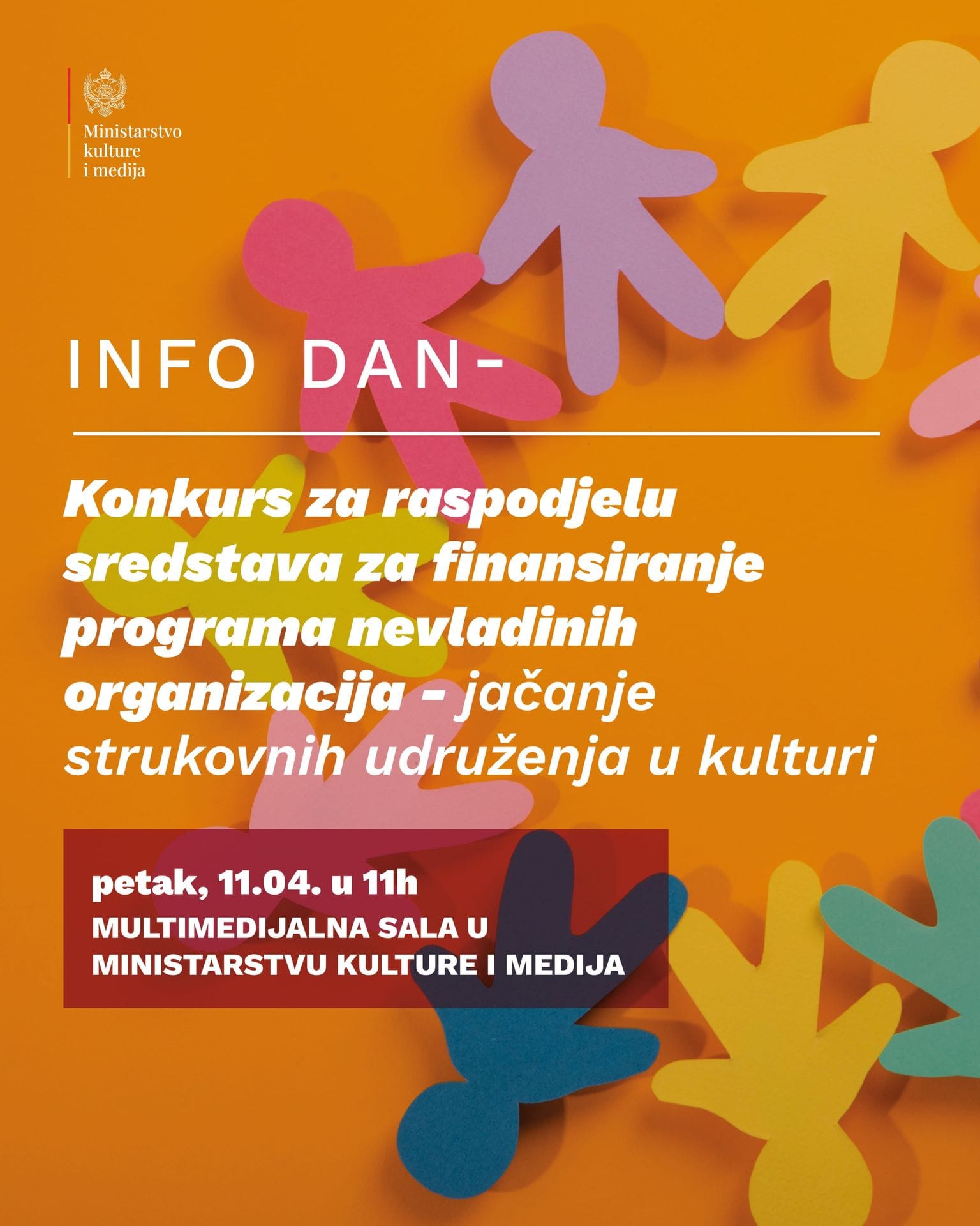 Javni konkurs - Jačanje strukovnih udruženja u kulturi