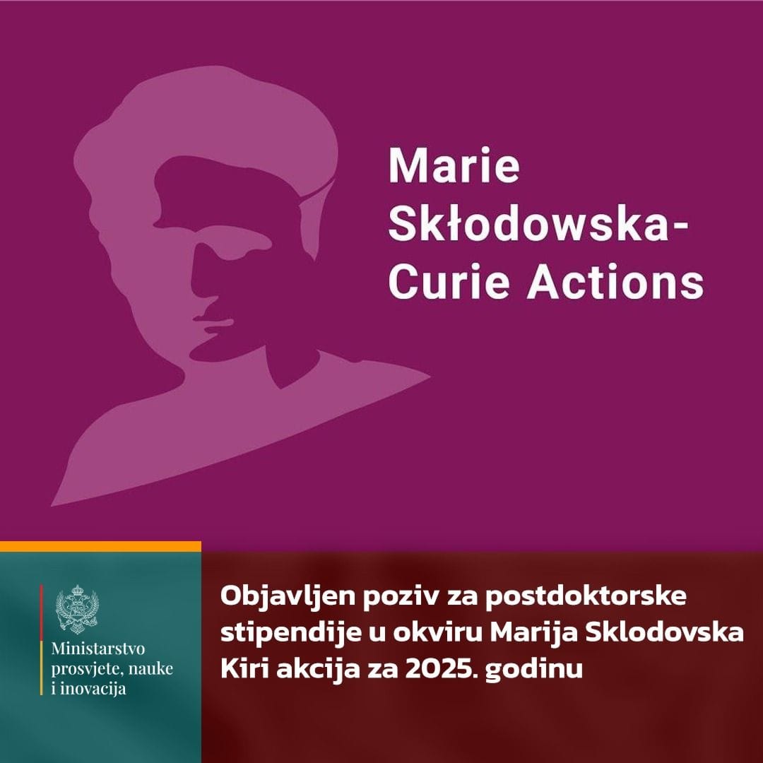 Objavljen poziv za postdoktorske stipendije u okviru Marija Sklodovska ...