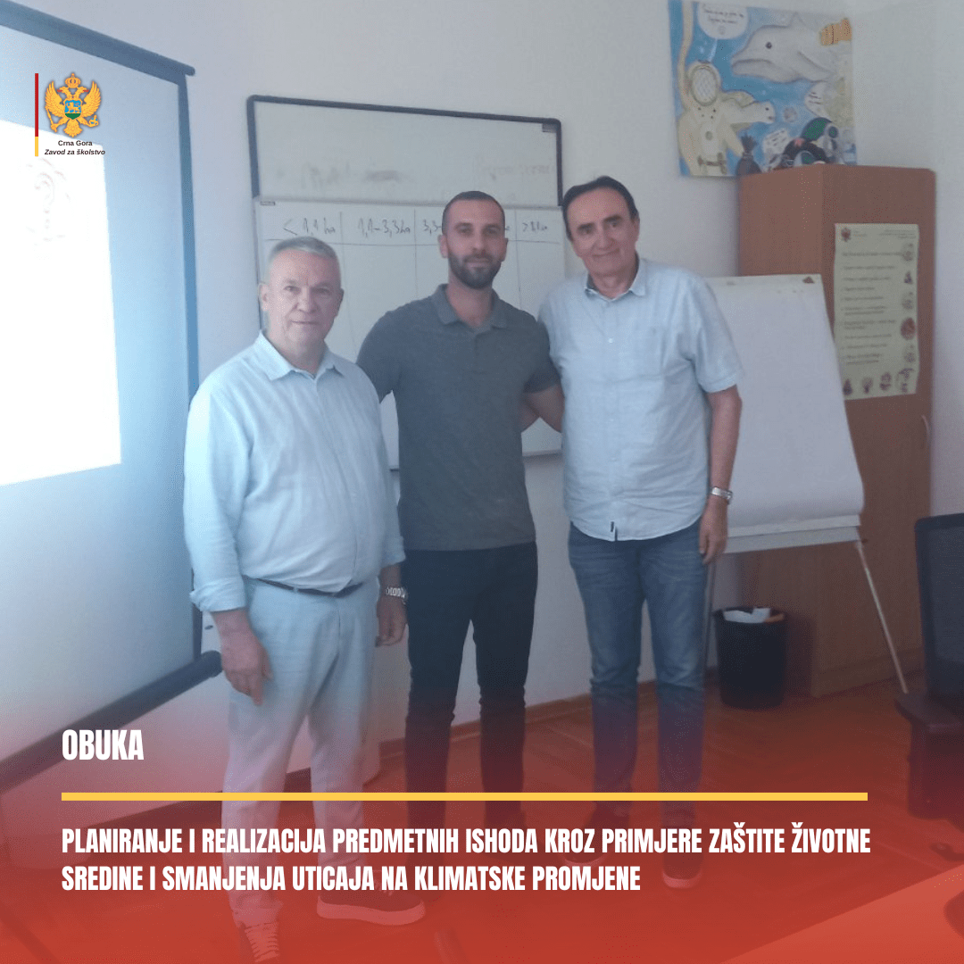 Realizovan program obuke „Planiranje i realizacija predmetnih ishoda kroz primjere zaštite