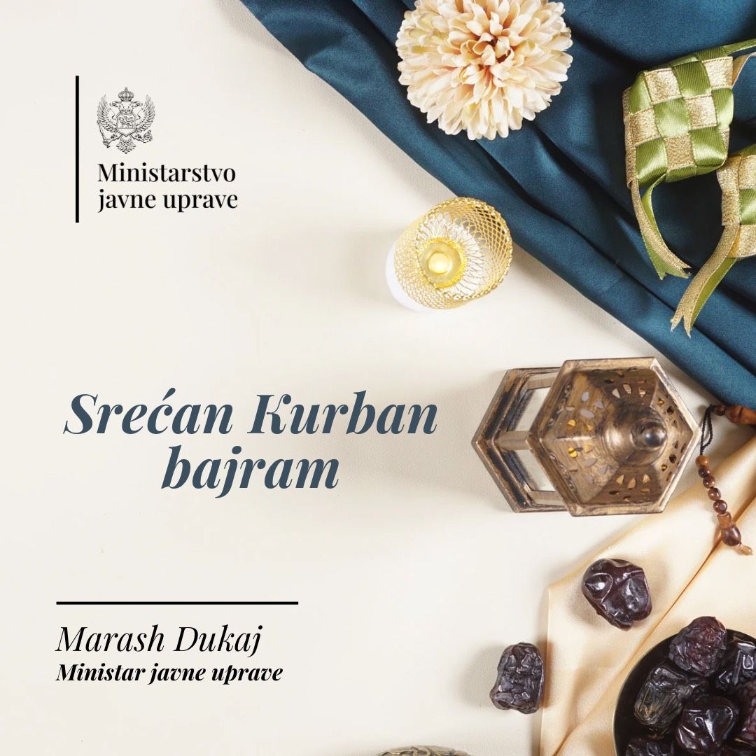 Ministar Dukaj čestitao Kurban bajram
