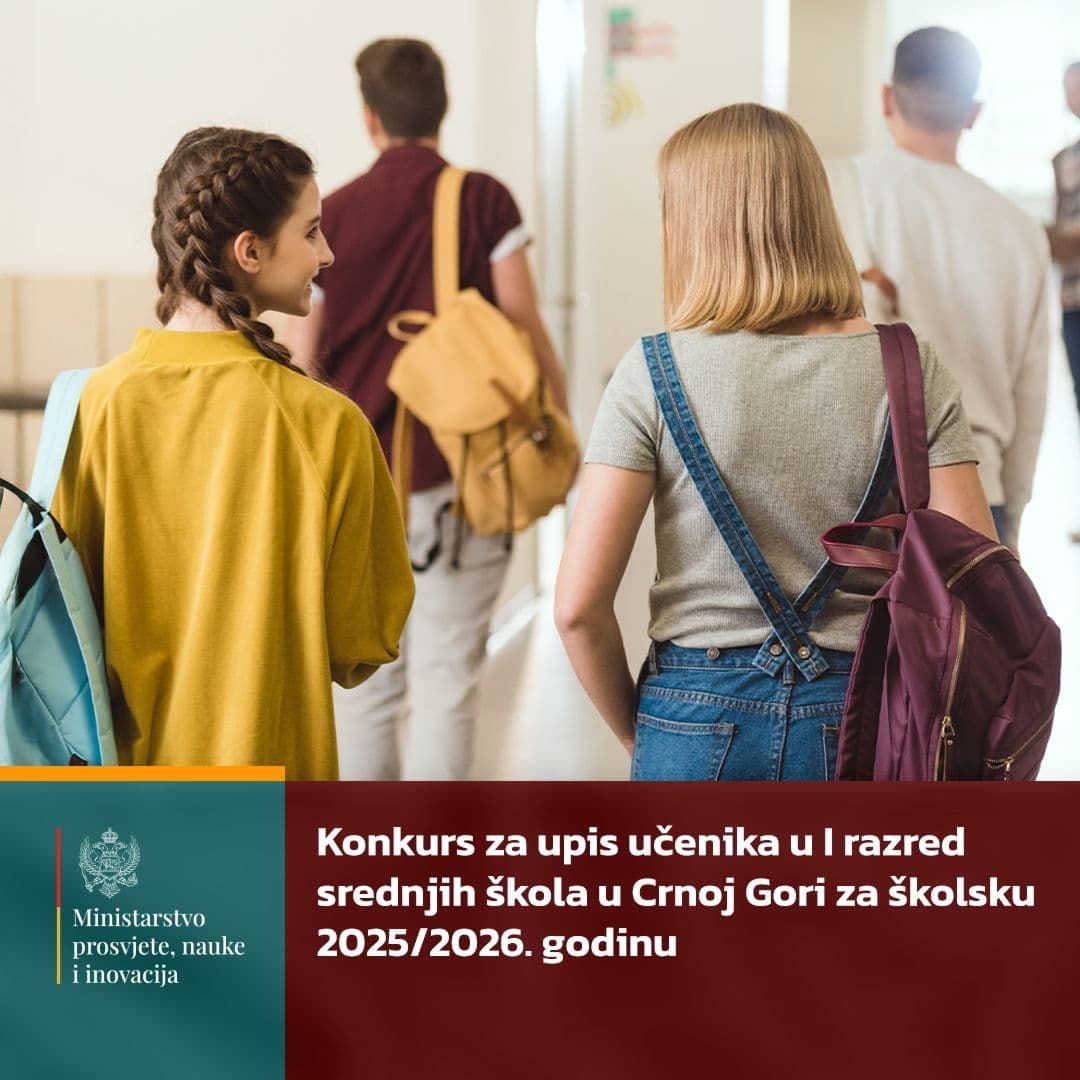 Konkurs za upis učenika u prvi razred srednje škole za školsku 2025/ ...