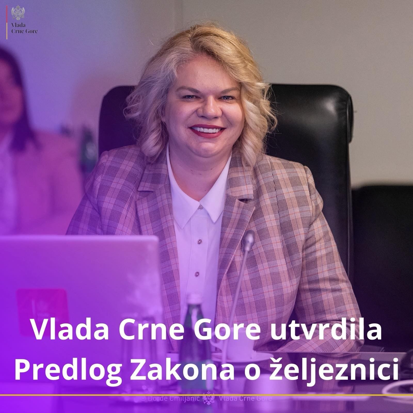 Vlada Crne Gore utvrdila Predlog Zakona o željeznici
