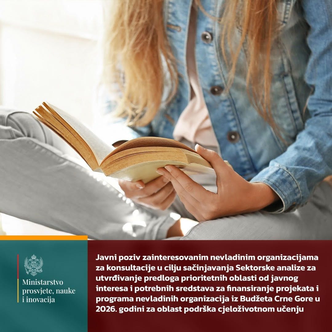 JAVNI POZIV ZA NVO - Sektorska analiza - cjeloživotno učenje