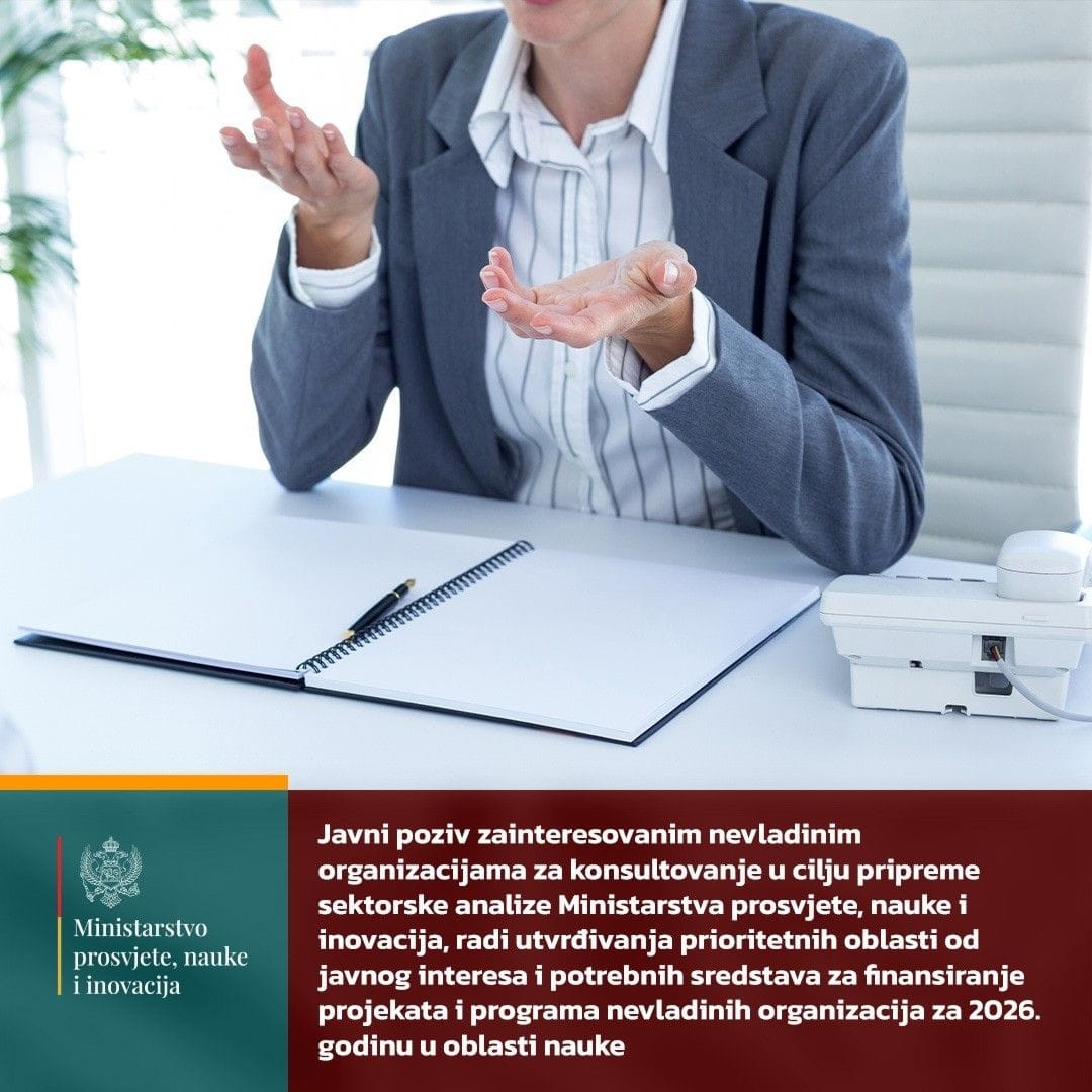 JAVNI POZIV ZA NVO - Priprema sektorske analize - oblast nauke