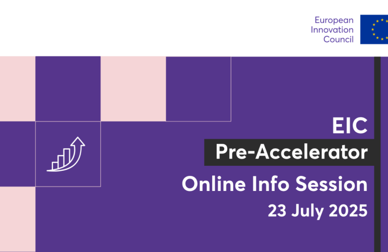 Online info sesija za Poziv EIC Pre-Accelerator 2025.