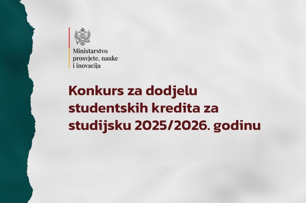 Konkurs za dodjelu studentskih kredita za studijsku 2025/2026. godinu