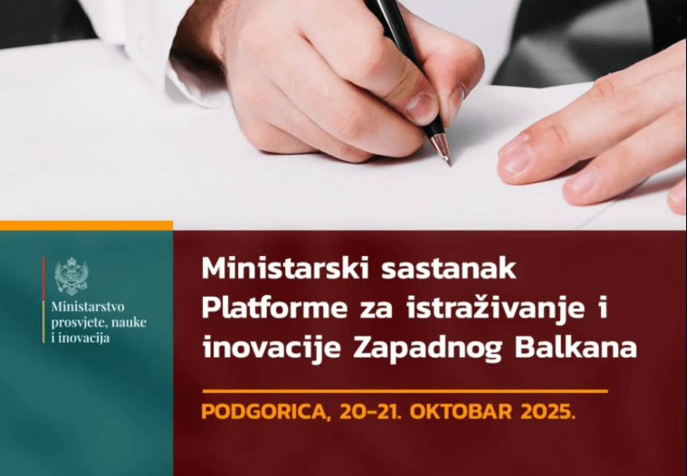 CG domaćin Ministarskog sastanka Platforme za istraživanje i inovacije ...