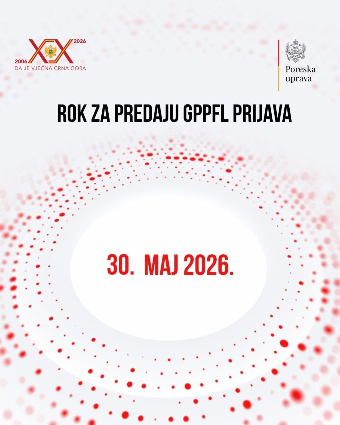 Rok za predaju GPPFL prijava